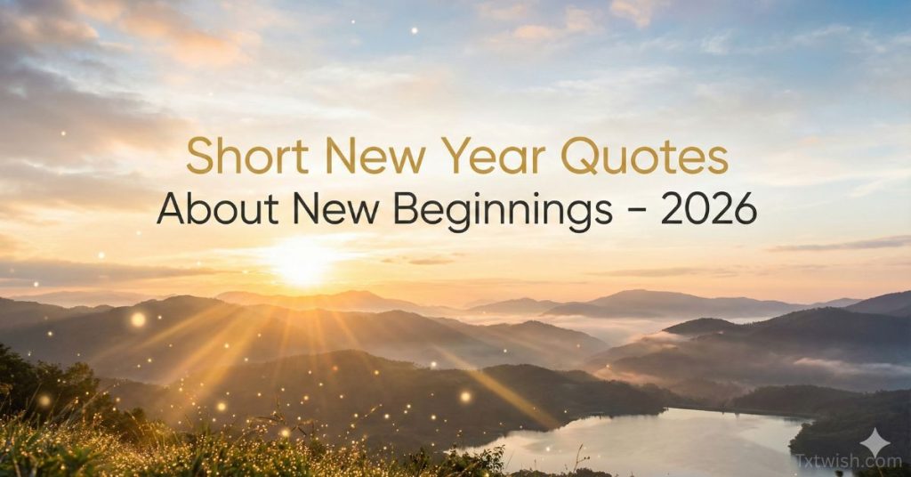 Short New Year Quotes About New Beginnings – Inspiring 2026